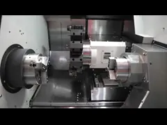 LK-200L Torreta CNC Torno de alta precisión de mecanizado con eje de manga de trabajo pesado y guía de rodillos japonés