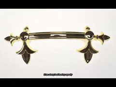Gold Funeral PP Recycle Plastic Coffin Handle Ornamental Lifting Weight 50kg P9001