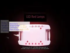 Cina Cintura di massaggio della pancia in pelle in rilievo Tipo C Cintura di vibrazione del grasso della pancia in vendita