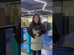 speed gate turnstile with qr code reader facial recognition turnstile