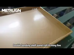 China Double Fold Panels Shelf Panel Roll Forming Machine With Consistent Output And Automated Bending System for sale