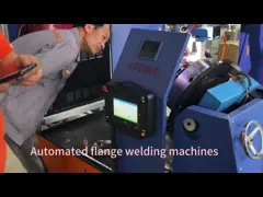 Energy Efficiency Flange Welding Machine 0.5 - 2m/min Speed For Pipe To Pipe Welding
