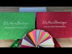 Сатинная упаковка для удлинителей волос высокая точность и легкий вес