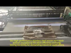 China Customizable 304 Ss Woven Wire Mesh For Filtration High Precision Silver Gray Fine Stainless Steel Mesh for sale