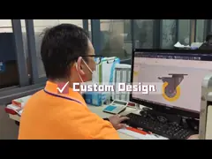 China 5 Inch 125mm Red White PU Industrial Caster Wheels with 80-1000kg Load Capacity and Roller Bearings for sale