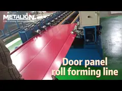 Pre cut signle steel sheet door panel roll forming machine
