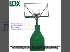 China Green Outdoor Permanent Basketball Hoop Professional Basketball Stand Basketball Rim Portable for sale