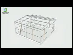 China Large Space Span Prefab Structural Steel Frame Structure Building Workshop Warehouse Metal Warehouse Shed Storage for sale