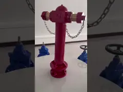 BS750 Vertical Fire Hydrant For Fire Protection Painted Red  PN16 Pressure ISO9001 Certified