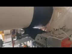 連続型ポリウレタン噴霧式熱巻きポリエチレン設備の生産ライン