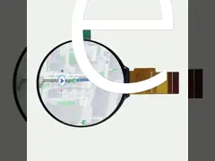 伝送型円形TFTディスプレイ 丸いLCDスクリーン 1.6 インチ 360cd/M2
