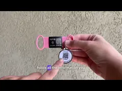 China Track Rubber Nfc Dog Tag Customized QR Code Pet Collar Tag Lightweight for sale