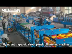 Macchina volante a forma di rotoli di fogli trapezoidali a taglio idraulico a velocità di 60 m/min