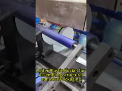 Customized heat transferprinting process plastic bucket