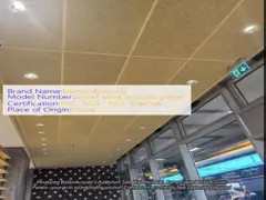 China Auditorium Side Wall Black RAL Cement Wood Wool Acoustic Panels Soundproofing Board for sale