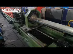 Auto width change flying oblique cut C purlin roll forming machine