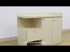 China Solid Oak Wood Medical Bedside Cabinet For Living Room And Bedroom High Functionality for sale