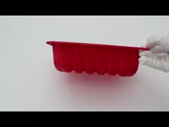 China PP Corn Starch Disposable Fresh Meat Chicken Fruit Vegetable Container Plastic Frozen Food Packing Tray for sale