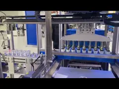 Automatic machine in line for assembling and inserting caps