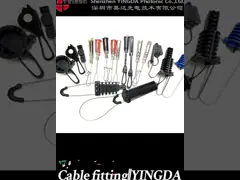 ODWAC-22 FTTH Flat Drop Cable Wire Tension Clamp For Figure 8 Cable Installation Kits