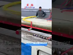 We supply PVC Plastic Door Doard Making Machine Extrusion Line to Algerian customers.