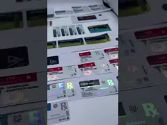 Multi Colored Prescription Bottle Label Matte Laminating Gold Foil Paper Material