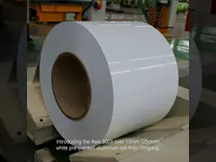 AA3003/1.3mm  1250mm White Pre-Painted Aluminum Coil Is Used for Interior Decoration
