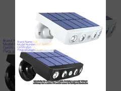 China 100lm/w Solar Wall Light 5V Outdoor LED Street Lamps Waterproof Built in PIR human body sensor for sale