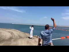 Yongsheng dredger YSCSD500 20 inch solid capacity 900 cbm/h cutter suction dredger in working