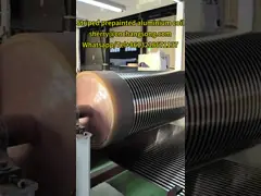 The factory real shot of Striped color coated aluminium coil