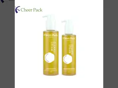 China Body Essential Oil Packaging Bottle 150ml 210ml Clear Custom Plastic Shampoo Lotion Hair Oil Pump Bottle for sale