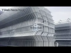 China 1230mm 3D Curved Triangle Fence Panel BRC Mesh Fencing For School rustproof for sale