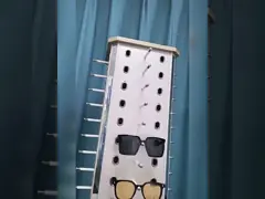 4 Sided Custom Display Stands 1740mm 84 Pairs Floor Standing Sunglasses Display