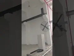 China IP55 Large Industrial Wall Mounted Fans Workshop Wall Fan Customizable for sale