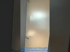 Bathroom glass door