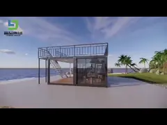 China High Load Bearing Capacity Flat Pack Container House Aluminum Alloy Window Modular Structure for sale