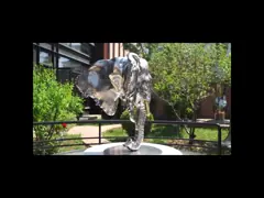 Custom Stainless Steel Cast Elephant Head Sculpture for Wholesale