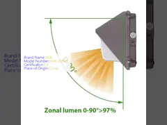 120 lumens LED Wall Pack 60W LED Outdoor Wall Packs IP65 Haute luminosité