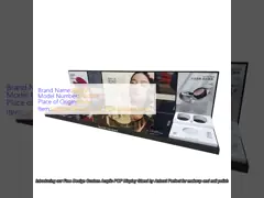 China Oil Lamination Plastic Pop Display Stand UV Printing Cosmetic Makeup Display Stand for sale