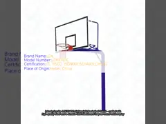 Lightweight Basketball Stand Durable Inground Basketball Hoop Outdoor Equipment
