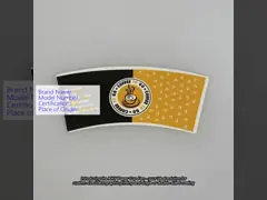 China High Tear Paper Cup Fan Disposable Biodegradable Food Grade For Beverage for sale