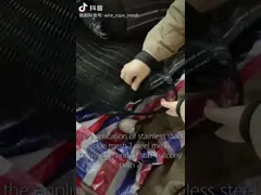 Cina Rete di cavi di acciaio inossidabile nero ossidato 30 mm*30 mm Rete di fili di acciaio in vendita