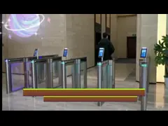 China 180 Degree Arm Turning Swing Barrier Gate with 168mm Pillar Diameter and 20:1 30W Motor for Secure Access Control for sale