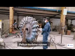 Generador de turbina Pelton de alta potencia 100kw-50mw Modo de excitación sin escobillas Acero inoxidable