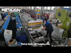 High-Precision Floor Deck Roll Forming Machine with Embossing and Gearbox Drive