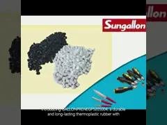 Granulos de TPR caucho termoplástico duradero y de larga duración con alargamiento en la ruptura del 300-700%