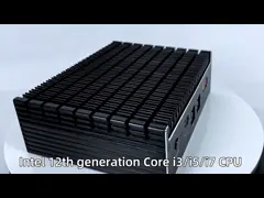 Dual Ethernet DDR4 sem ventilador Intel Mini PC I5 I7 I9 12a Geração