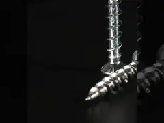 Pvc Window Self Tapping Screws Coarse Thread Flat Over Csk Head With 4 Tiny Ribs