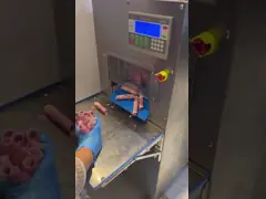 Meat cutting machine CNC 2-roll slicer