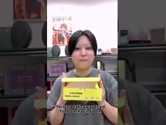 China Small Cube Fried Chicken Takeaway Kraft Paper Snack Boxes With Window for sale